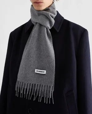 JIL SANDER Slim Wool Scarf
