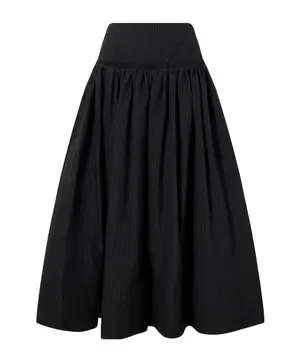 ALAÏA Alaia Textured Cotton-Blend Maxi Skirt
