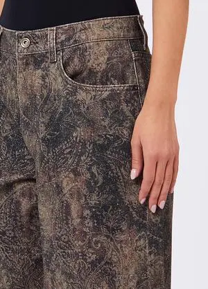 Liu Jo Paisley Printed Wide Leg Trousers