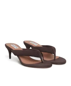 Alaïa Heel Thong Mules In Suede