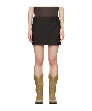Versace Medusa Belt-loop Mini Skirt