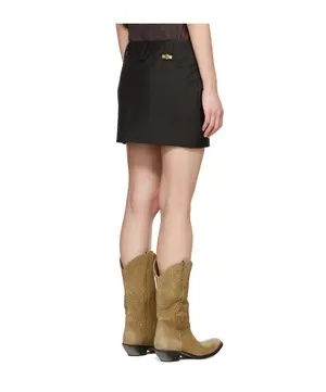 Versace Medusa Belt-loop Mini Skirt