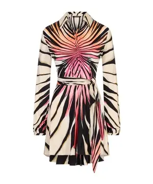 Roberto Cavalli Ray Of Paradise Printed Mini Dress - No