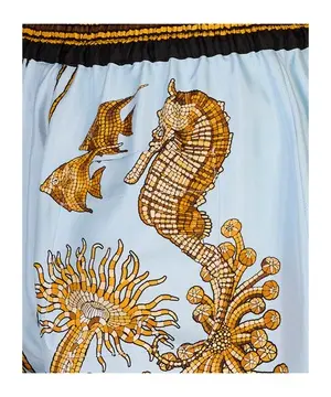 La DoubleJ Printed Elastic Waist Shorts
