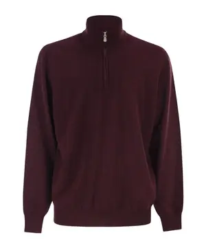Brunello Cucinelli High-neck Long-sleeved Knitwear - Black