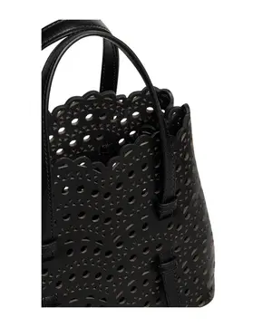 Alaïa Laser-cut Tote Bag - Black
