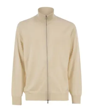 Brunello Cucinelli High-neck Long-sleeved Knitwear - Nude
