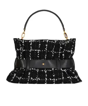 Balmain Medium Anthem Bag In Tweed