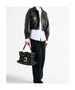 Balmain Medium Anthem Bag In Tweed