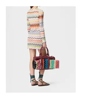 Missoni Raschel Knit Deep V-neck Dress
