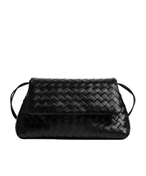 Bottega Veneta Giorno Woven Leather Shoulder Bag