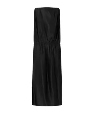 Khaite Tia Satin-twill Midi Dress