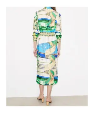 Tory Burch Printed Silk Shirtdress