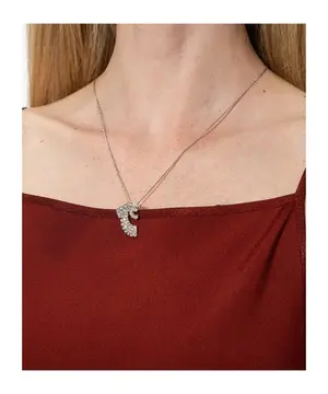 FERRAGAMO Crystal Embellished Animal Motif Necklace