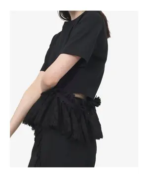 Alexander McQueen Lace-trimmed T-shirt