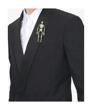 Alexander McQueen Dancing Skeleton Pin Brooch