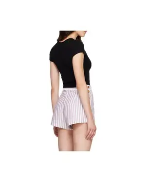 VIVIENNE WESTWOOD Cropped Ribbed T-shirt With Orb Embroidery