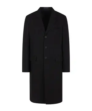 Yohji Yamamoto Long Button-up Coat - Black