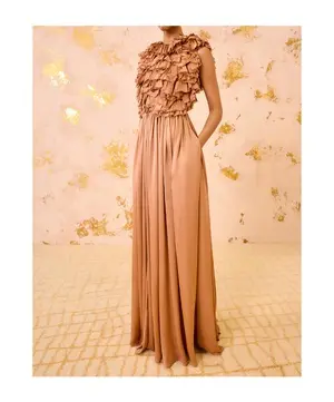 Ulla Johnson Ruffled Maxi Dress With Open Back