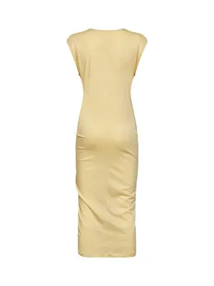 TOTEME Sleeveless Knot Detail Midi Dress - Cream