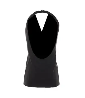 TOTEME Twisted Halterneck Top - Black