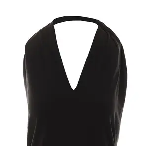 TOTEME Twisted Halterneck Top - Black