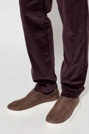 Eleventy Round Toe Slip-on Sneakers
