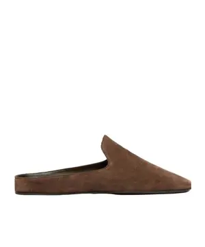 Max Mara Square-toe Mules - Dark Brown