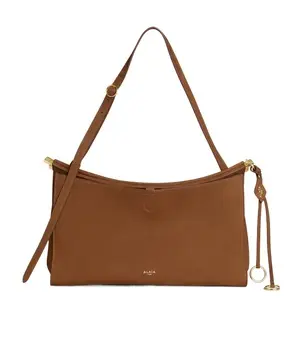 Alaïa Le Click Pocket 35 Bag In Nubuck - Brown
