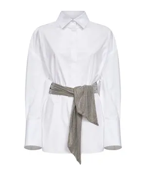 Giuseppe Di Morabito Cut-out Detailed Oversized Shirt - No