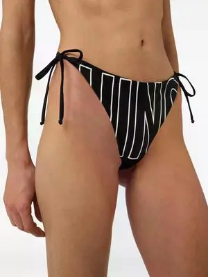 Moschino Print Side-tie Bikini Bottoms