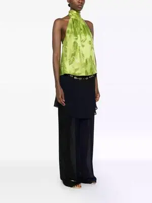 Retrofete Martana Fringed Halterneck Top