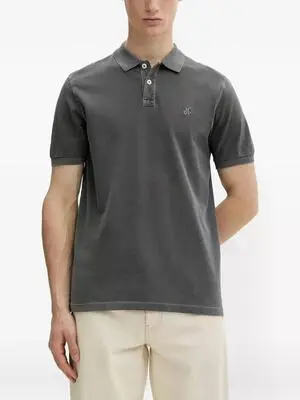 Marc O'polo Logo-embroidered Piqué Polo Shirt - Grey