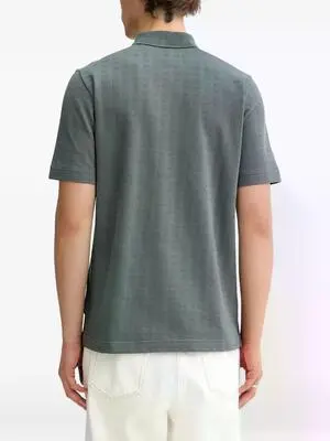 Marc O'polo Check-patterned Short-sleeve Polo Shirt - Grey