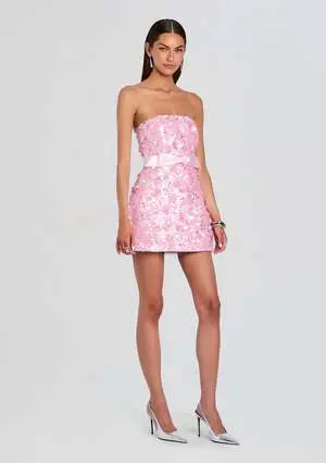 Retrofete Tate Sequin Mini Dress - Rosa