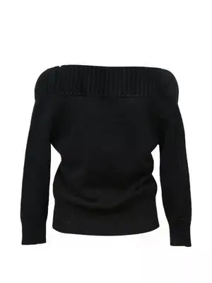 Alexander McQueen Ribbed V-neck Sweater