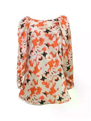 Giorgio Armani Printed Puff Sleeve Top