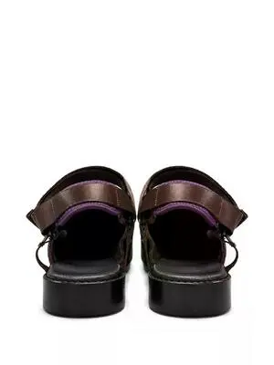 BED J.W. FORD Leather Loafer Sandals With Fringe Detail