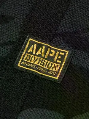 AAPE BY *A BATHING APE Logo-embroidered Camouflage-print T-shirt