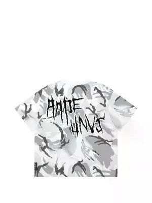 AAPE BY *A BATHING APE Camouflage-print Embroidered T-shirt