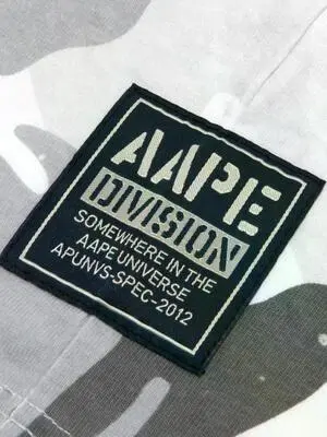 AAPE BY *A BATHING APE Camouflage-print Embroidered T-shirt
