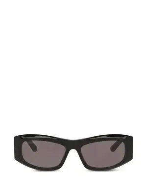 Balenciaga Rectangle-frame Sunglasses - Black