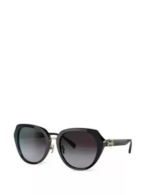 COACH Geometric Frame Sunglasses - Black