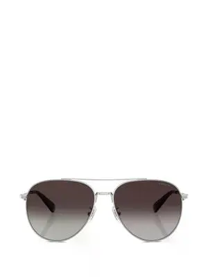 COACH Pilot Frame Sunglasses - Silver