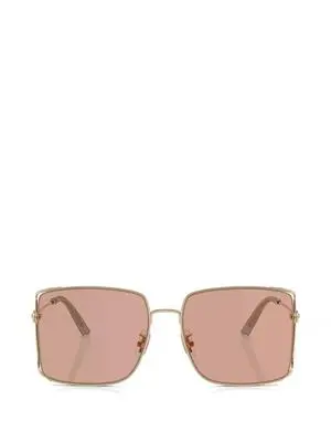 COACH Square Frame Sunglasses - Gold