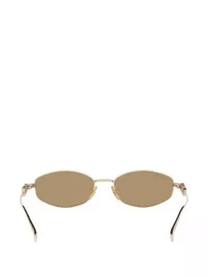 Gucci Logo-arm Round-frame Sunglasses