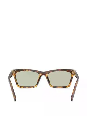 Miu Miu Tortoise-effect Rectangle-frame Sunglasses