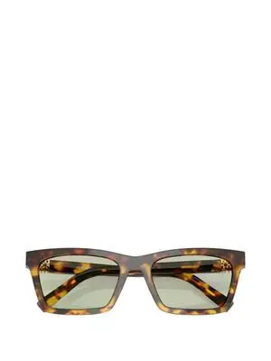 Miu Miu Tortoise-effect Rectangle-frame Sunglasses