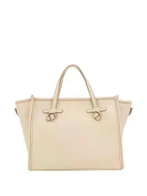MARCELLA CLUB Miss Marcella32 Grained Leather Tote Bag - Neutrals