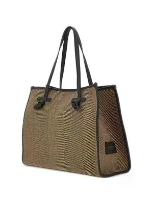 MARCELLA CLUB Large Herringbone Shoulder Bag